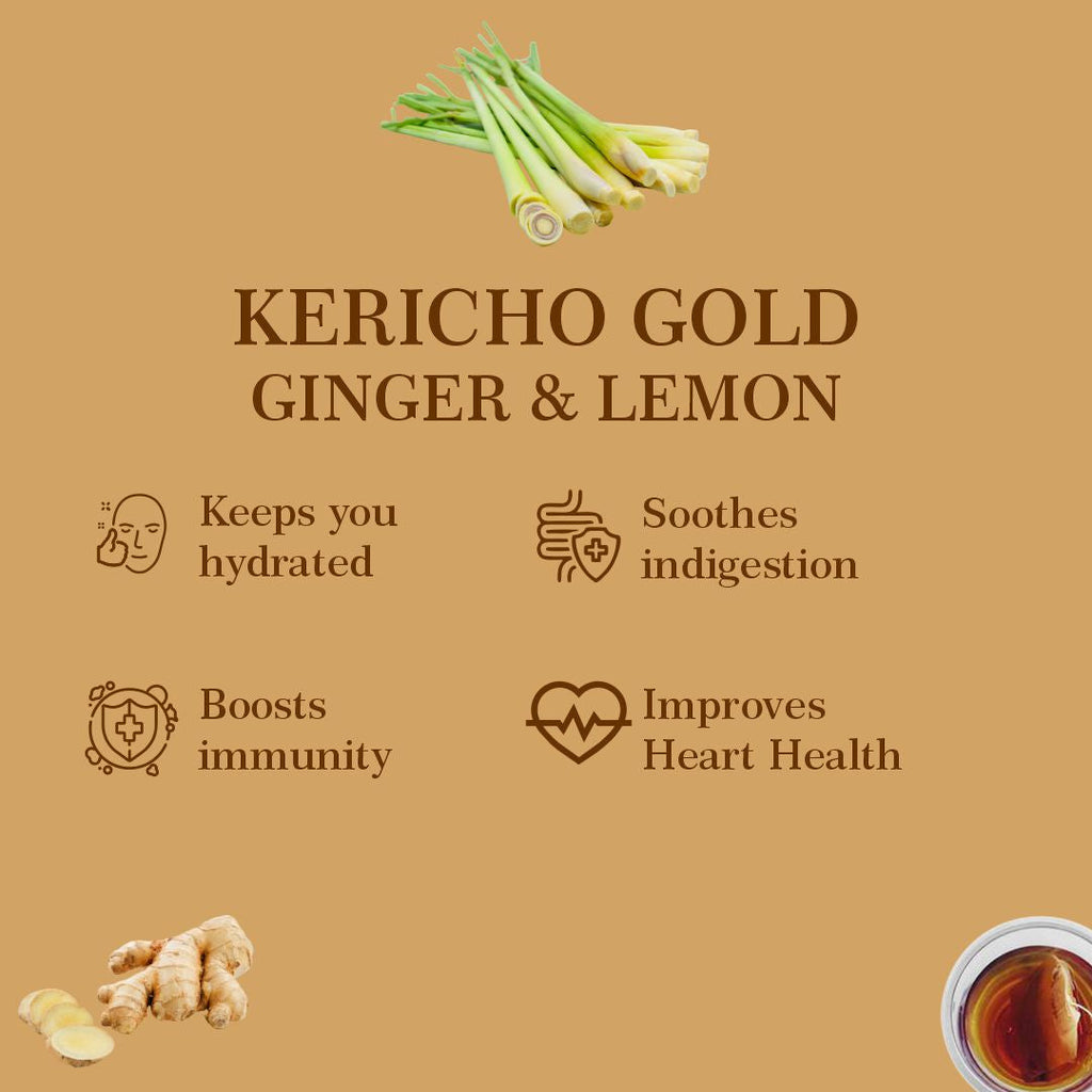 Buy Ginger and Lemon Tea Bags Online at Best Price | Kericho Gold U.S.A